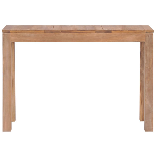 Draper Console Table Solid Teak Wood With Natural Finish 110X35x76 Cm ...