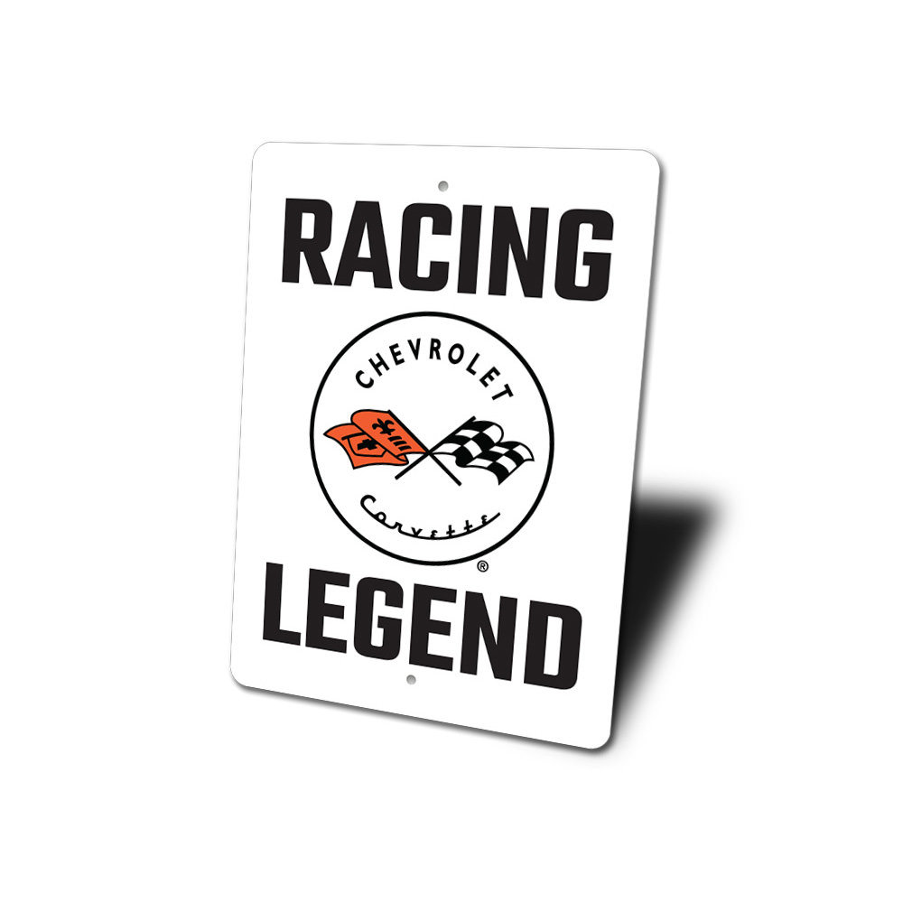 Lizton Sign Shop, Inc Racing Legend Corvette Aluminum Sign | Wayfair