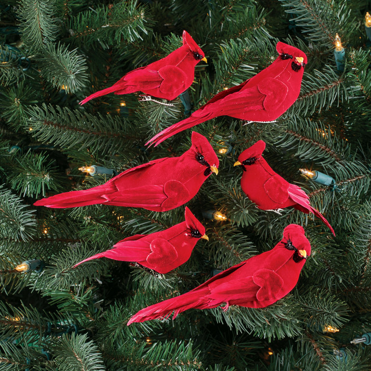 The Holiday Aisle® Cardinal Clip-On Hanging Figurine Ornament & Reviews ...