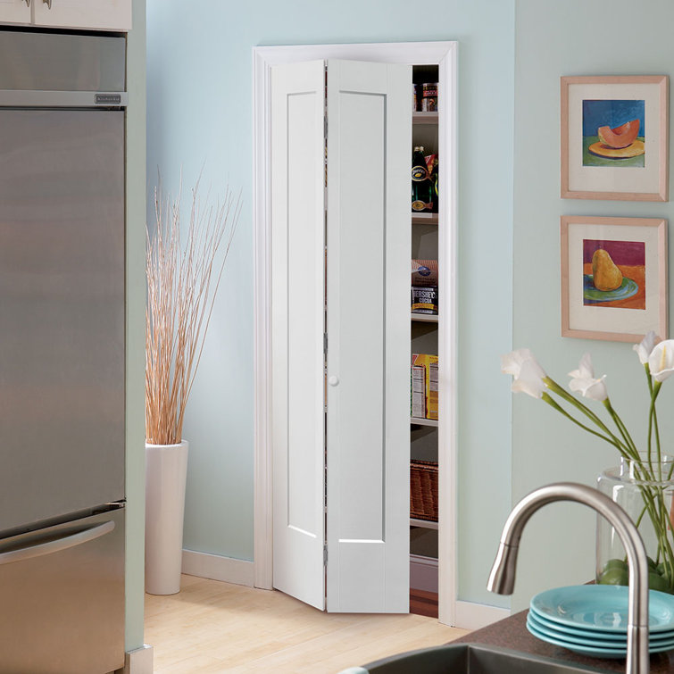 Masonite Paneled Manufactured Wood Primed Lincoln Park Interior Bi-Fold ...