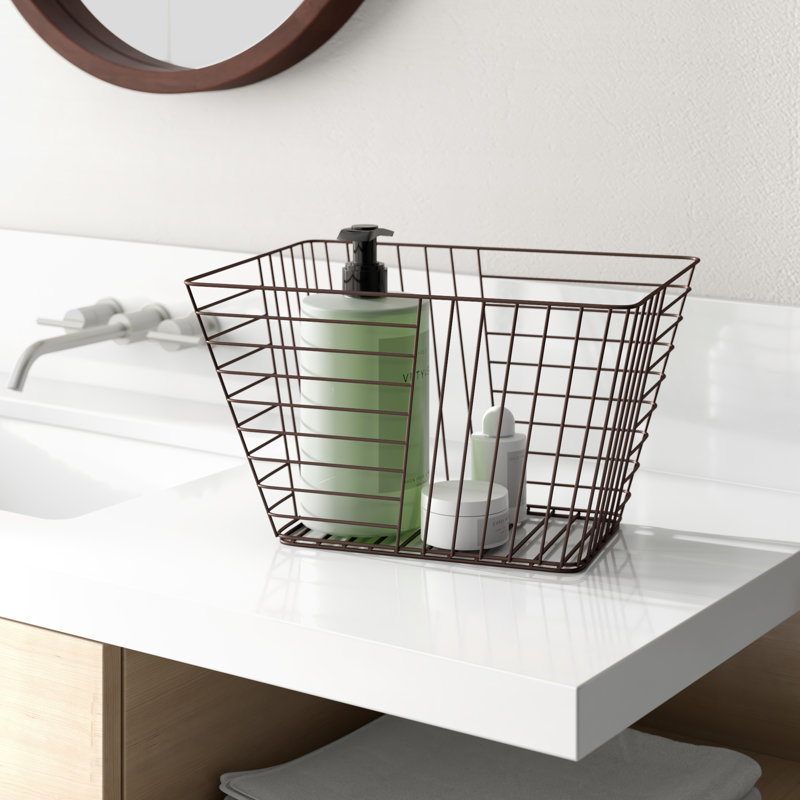 Dotted Line™ Small Metal/Wire Basket & Reviews | Wayfair