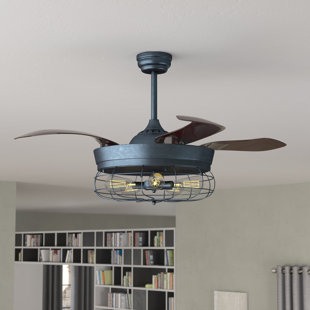 Wayfair | Retractable Blades Ceiling Fans You'll Love in 2022
