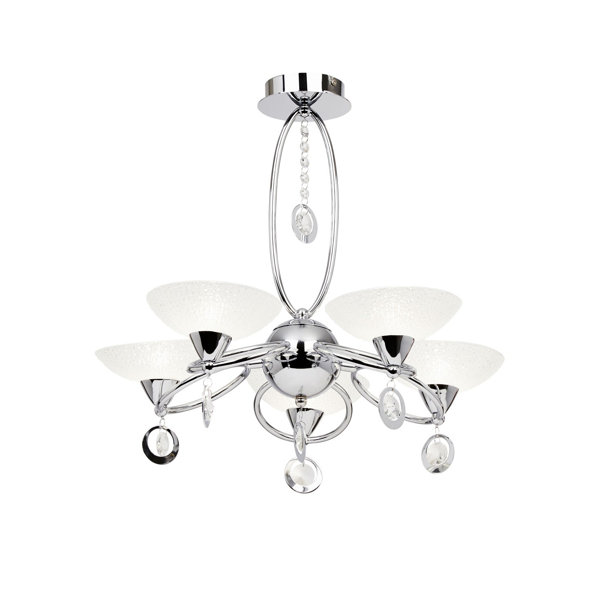 Pagazzi Lighting Enfield Glass Semi Flush Mount | Wayfair.co.uk