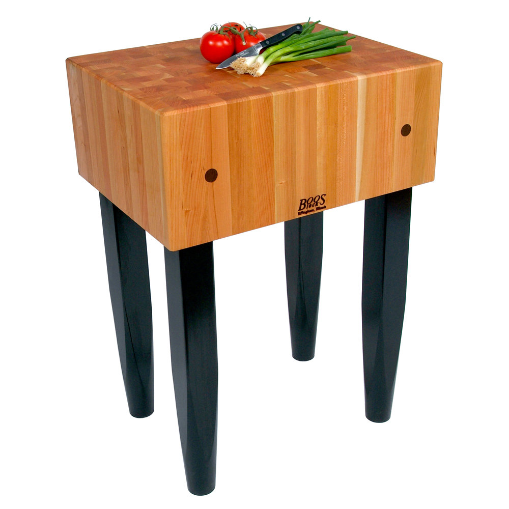 John Boos Rouge et Noir Le Bloc Prep Table with Butcher Block Top | Wayfair