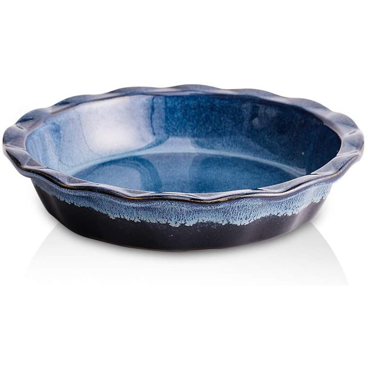 JUMBO Ceramic Pie Pan, 9 Inches Pie Plate, Pie Dish For Dessert Kitchen ...