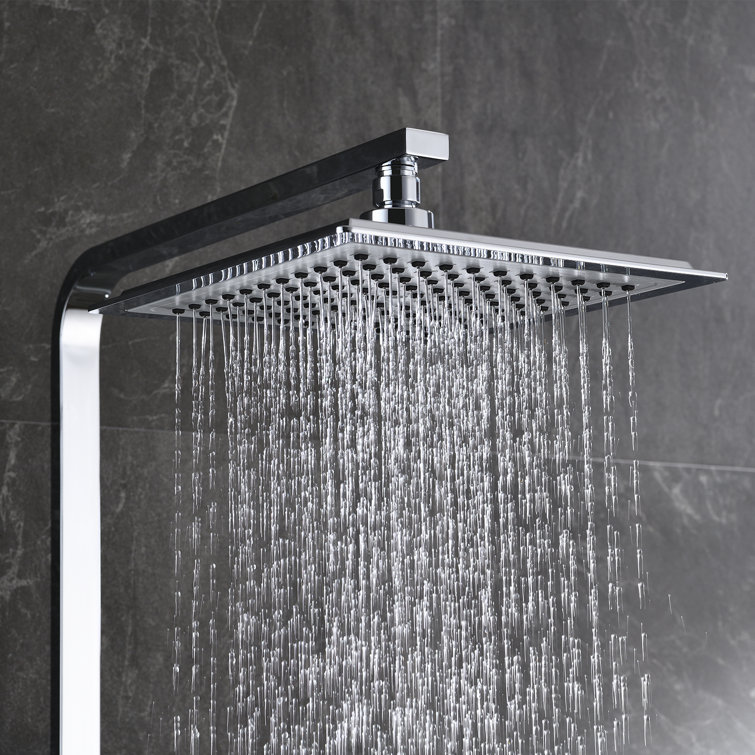 Belfry Bathroom 9 Inch Square Thermostatic Shower Mixer 2 Heads Luxury ...
