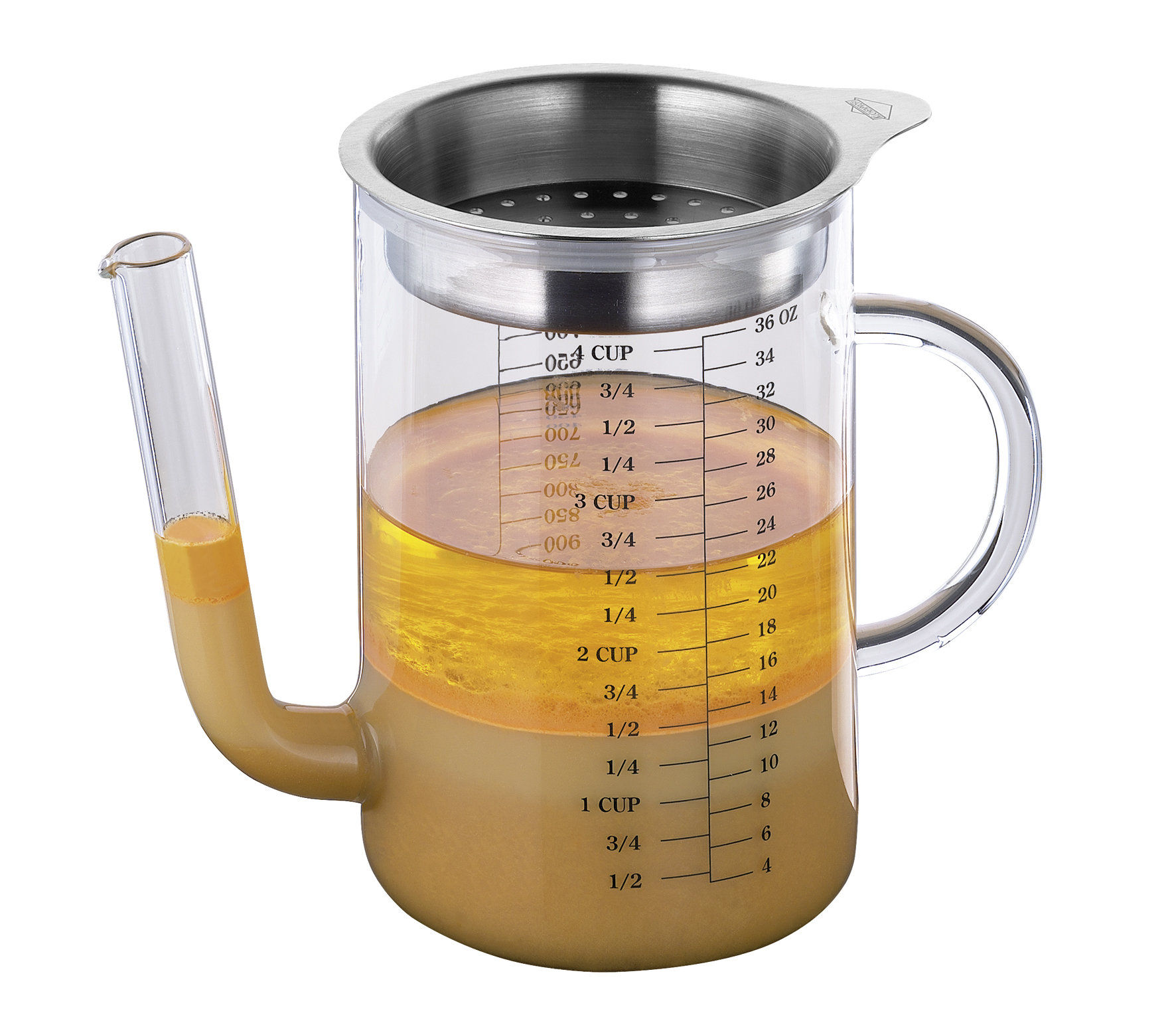 Frieling Stainless Steel Gravy Separator with Borosilicate Glass ...