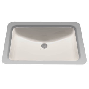 TOTO Vitreous China Rectangular Undermount Bathroom Sink with Overflow ...