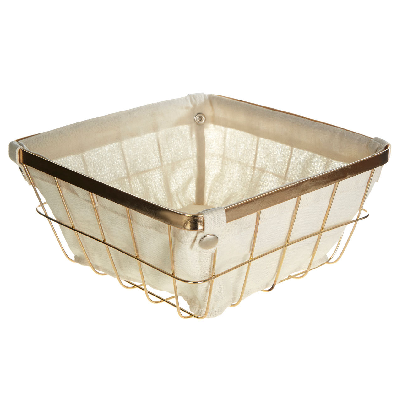 Brambly Cottage Square Metal Basket | Wayfair.co.uk