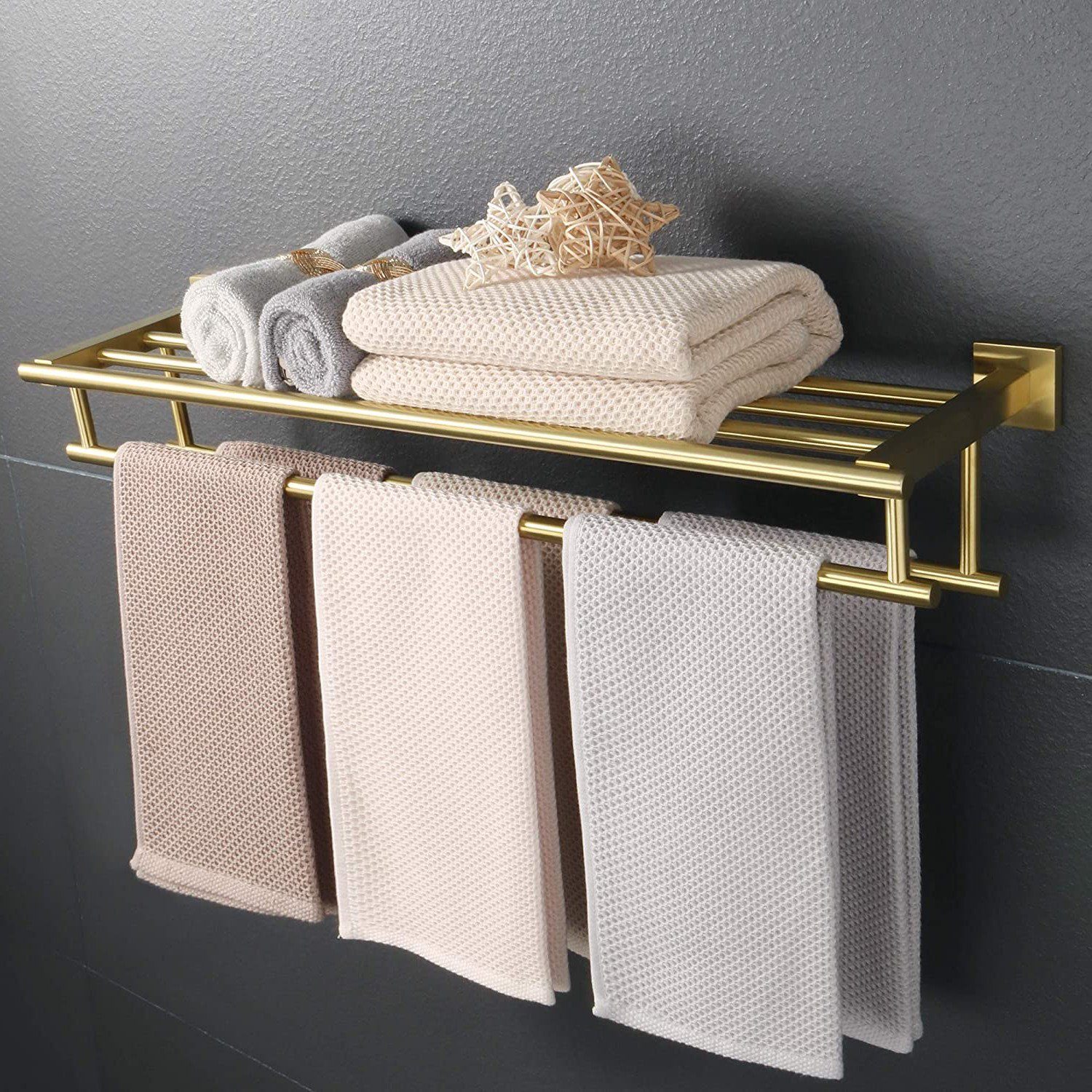 OPTERWQ Bathroom Wall Mounted Towel Rack | Wayfair