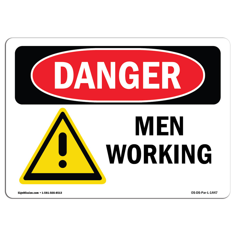 SignMission OSHA Danger Men Working Sign | Wayfair