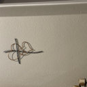 Winston Porter Metal Sticks Cross with Double Copper Heart Accent ...