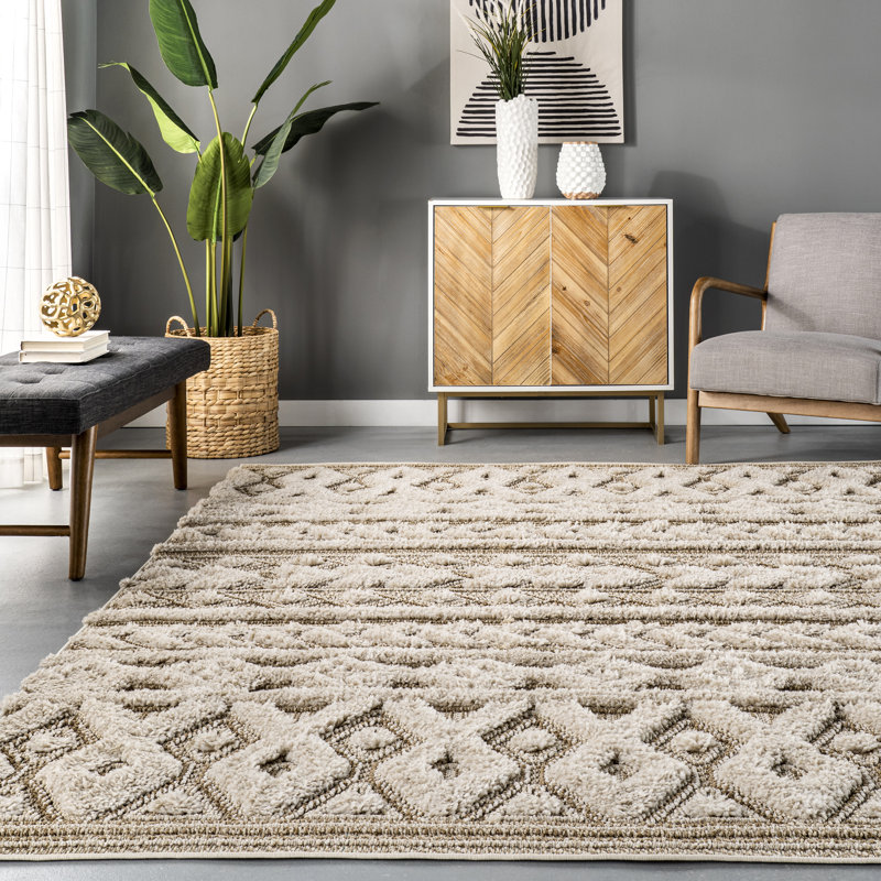 Dakota Fields Wegner Southwestern Beige Area Rug | Wayfair