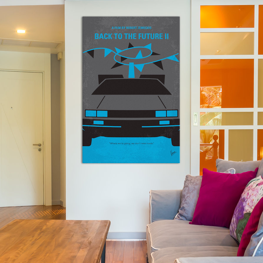 Bless international Back To The Future II Minimal Movie Poster by Chungkong - Wrapped Canvas ...