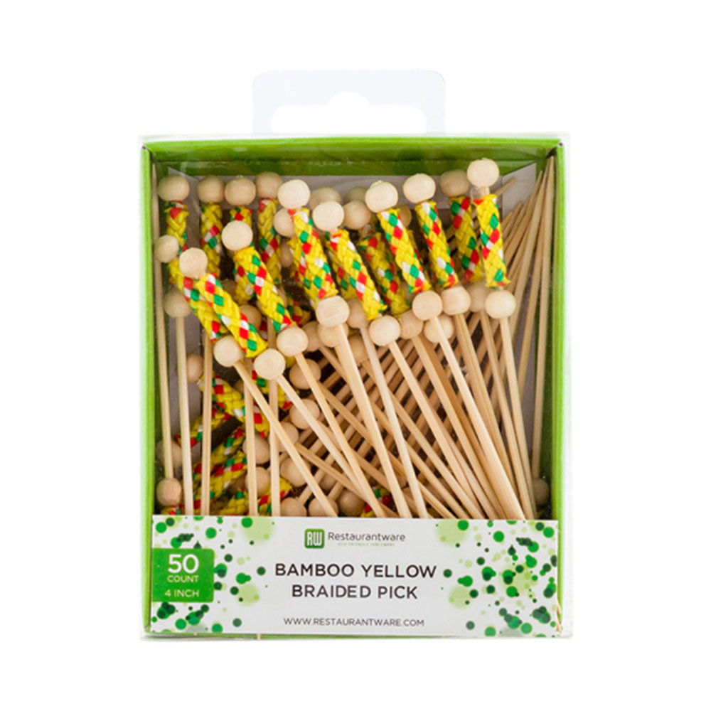 Restaurantware Braided Bamboo Disposable Pick | Wayfair