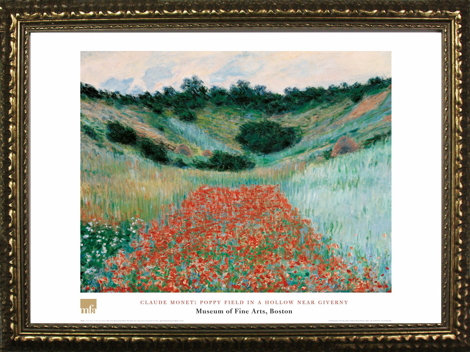 Vault W Artwork Museum Of Fine Arts Boston Claude Monet - Picture Frame ...