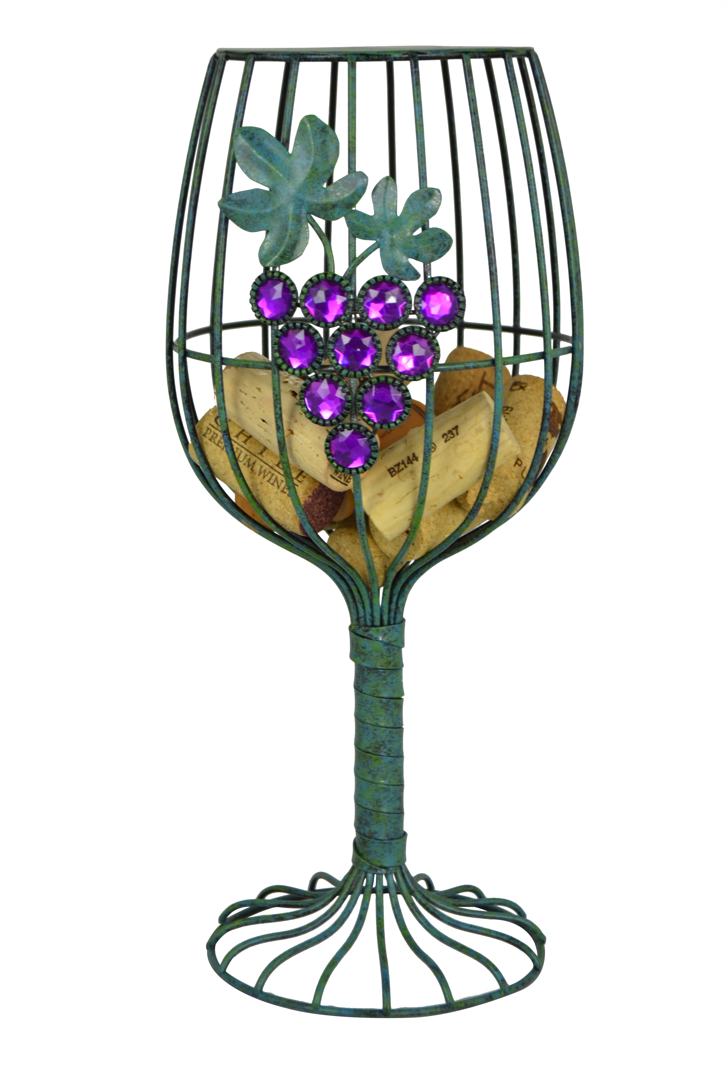 Three Star Metal Wine Glass Cork Saver Cork Keeper | Wayfair