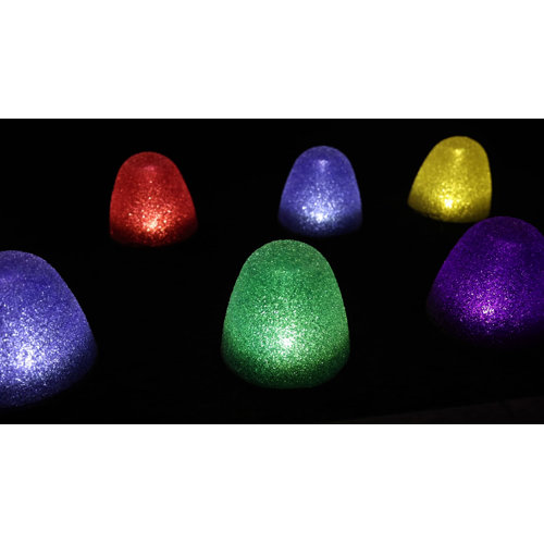 The Holiday Aisle® Set Of 5 - 8" Tall Sugar Coated LED Gumdrop ...