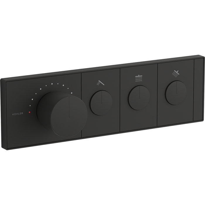 Kohler Anthem Three-Outlet Thermostatic Valve Control Panel With ...