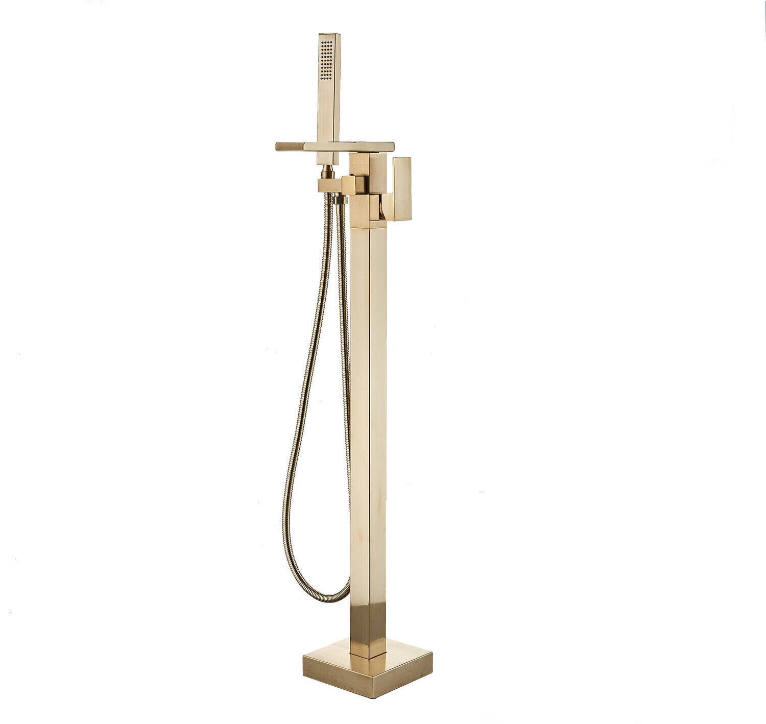 Augusts Floor Mounted Freestanding Tub Fille with Hand Shower | Wayfair