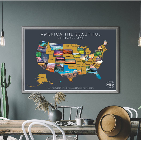 Epic Adventure Maps The Beautiful USA Scratch off Travel Map Poster, 17 ...