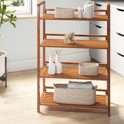Free Standing Bathroom Shelving You'll Love in 2020 | Wayfair