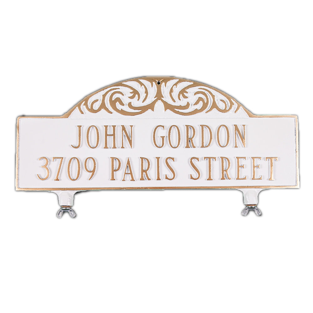 Montague Metal Products 2-Line Mailbox Sign | Wayfair