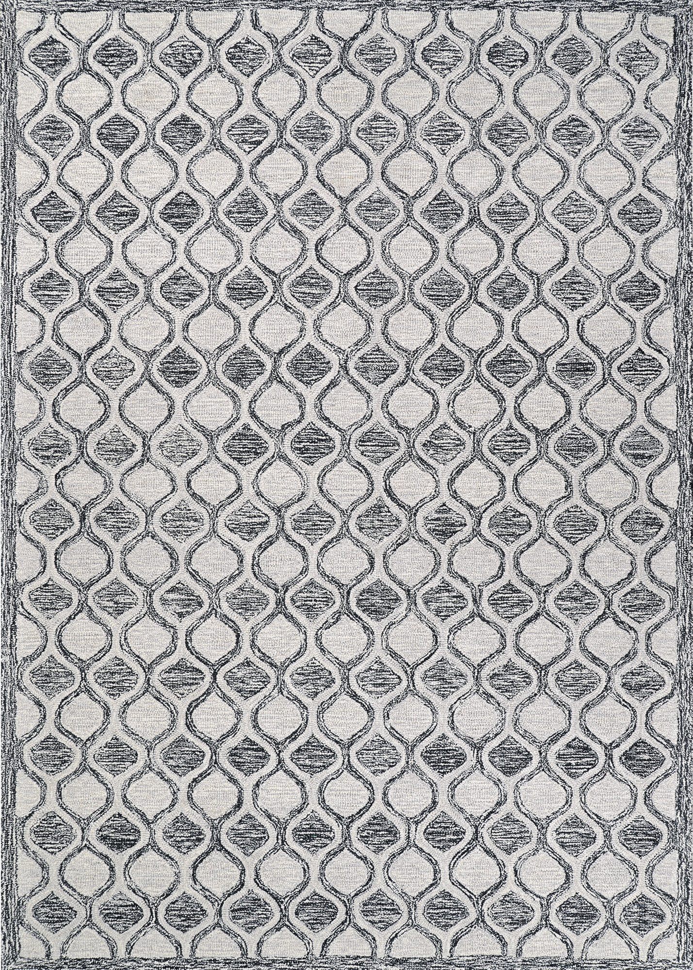 Red Barrel Studio® Handmade Tufted Wool Black Rug | Wayfair