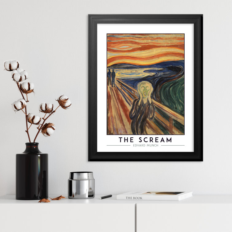 Wee Blue Coo The Scream by Edvard Munch - Picture Frame Painting ...