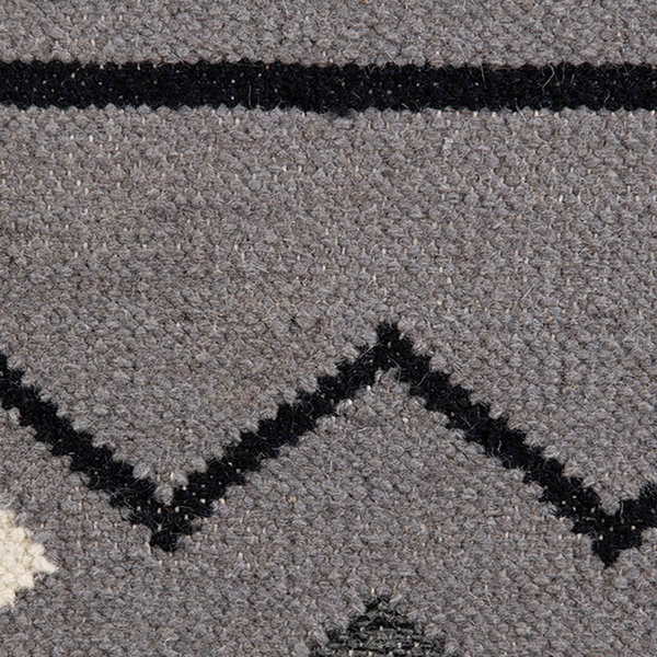 Union Rustic Oneil Handmade Flatweave Wool Dove Gray Rug | Wayfair