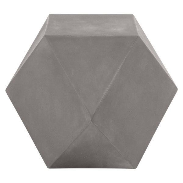 Orren Ellis Javell 19'' Tall Concrete Pedestal End Table | Wayfair