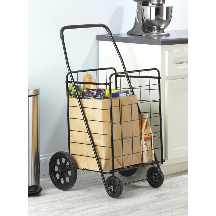 Mainstays Adjustable Steel Rolling Shopping Cart Instructions at Emma ...