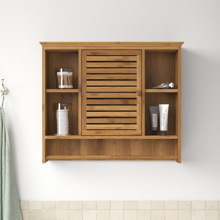 Solid Wood Wall Mounted Bathroom Cabinet – Rispa