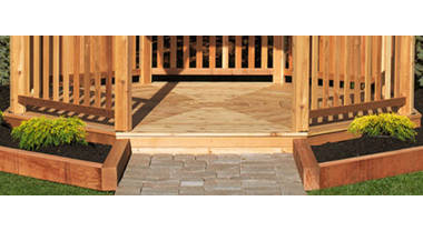 YardCraft 12 ft. x 18 ft. Cedar Oval Gazebo Floor | Wayfair