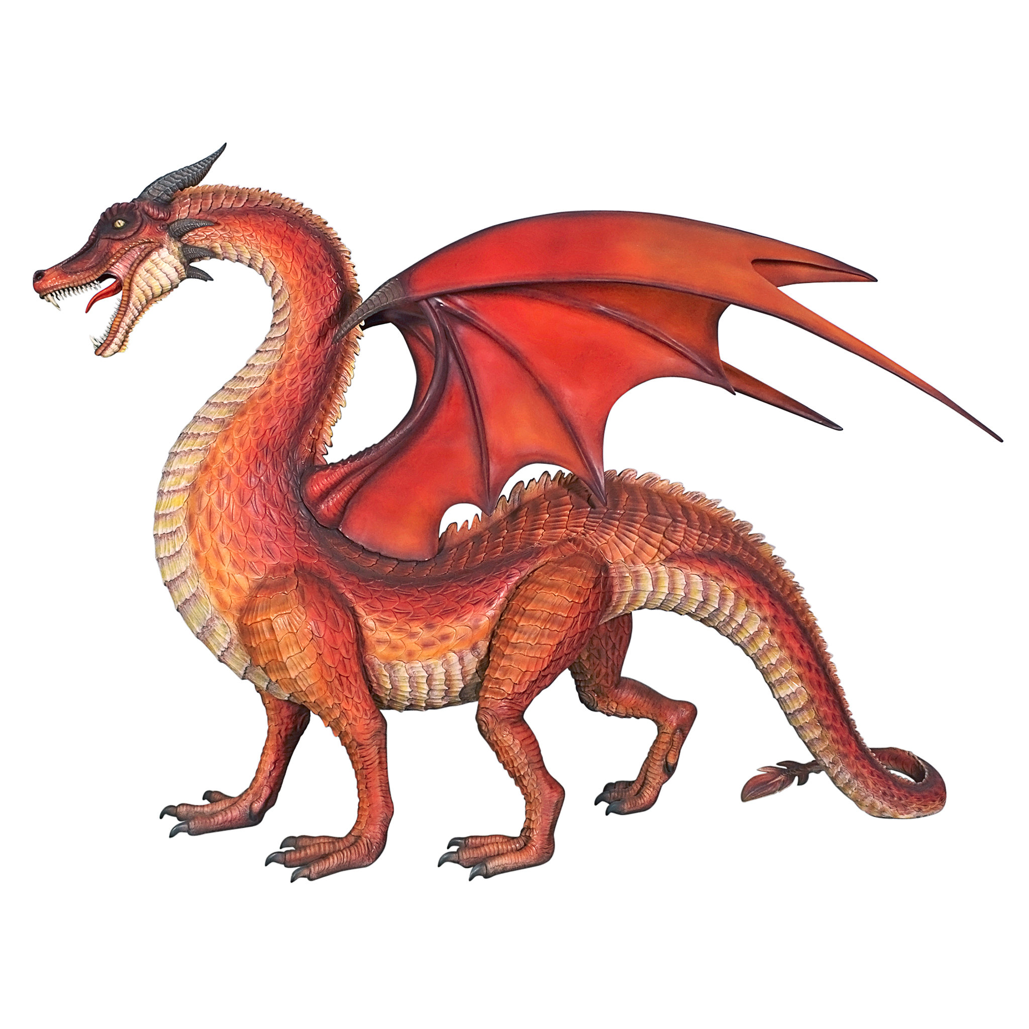 Design Toscano Welsh Dragons Monument-Sized Statue | Wayfair