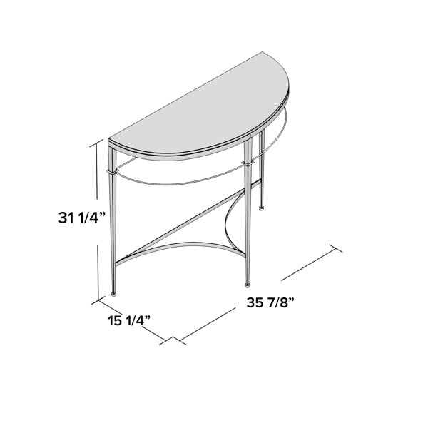 Etta Avenue™ Genevieve 35.9'' Console Table & Reviews | Wayfair