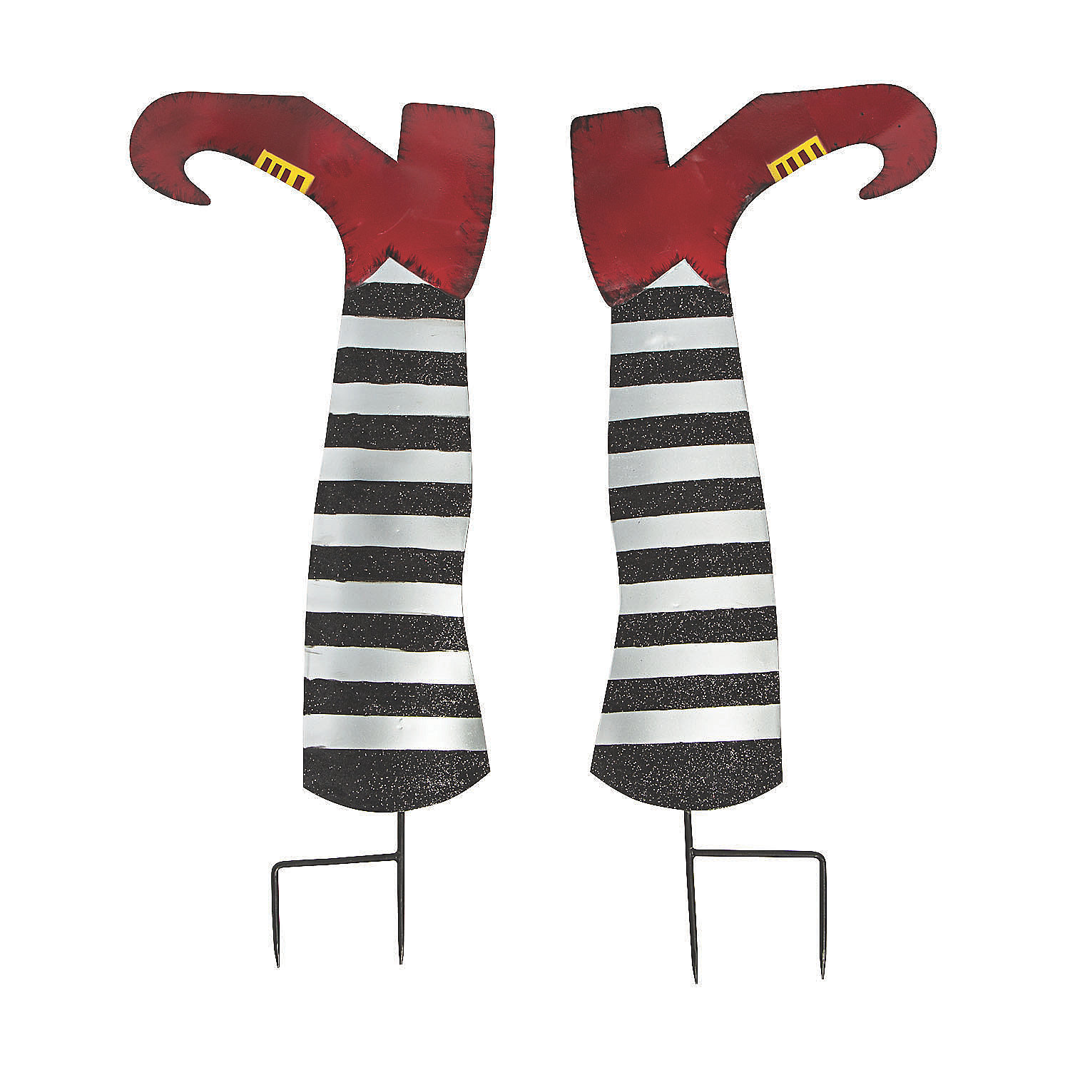 The Holiday Aisle® Gothic 2 Piece Witch Legs Yard Stake Set & Reviews ...