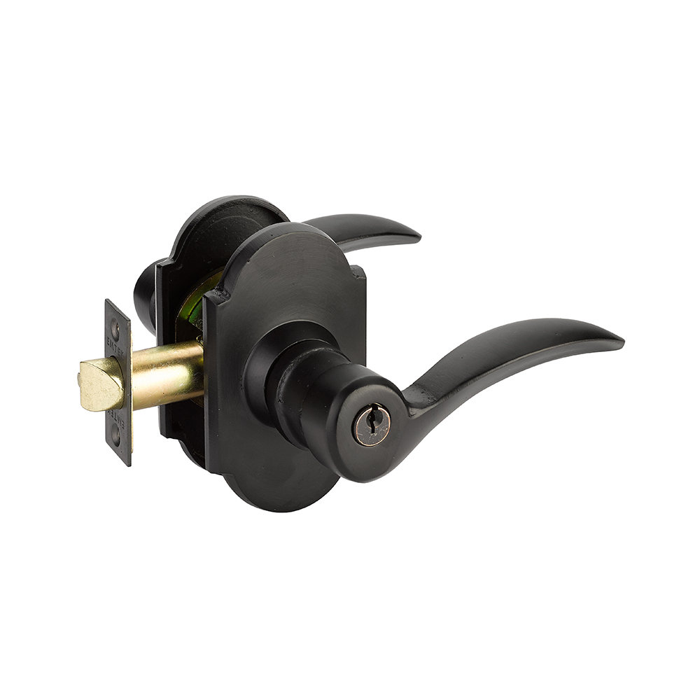 Emtek Durango Keyed (Entry) Door Lever with Rosette | Wayfair