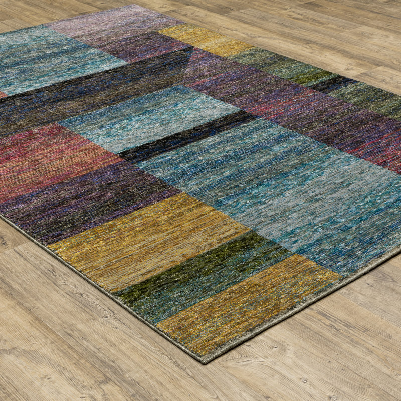 Ivy Bronx Matlock Blue/ Purple/ Red Rug | Wayfair