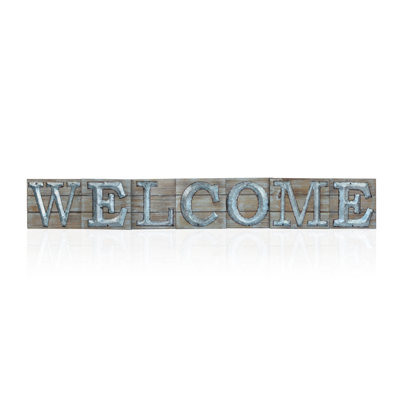 August Grove Welcome Wall Decor & Reviews | Wayfair
