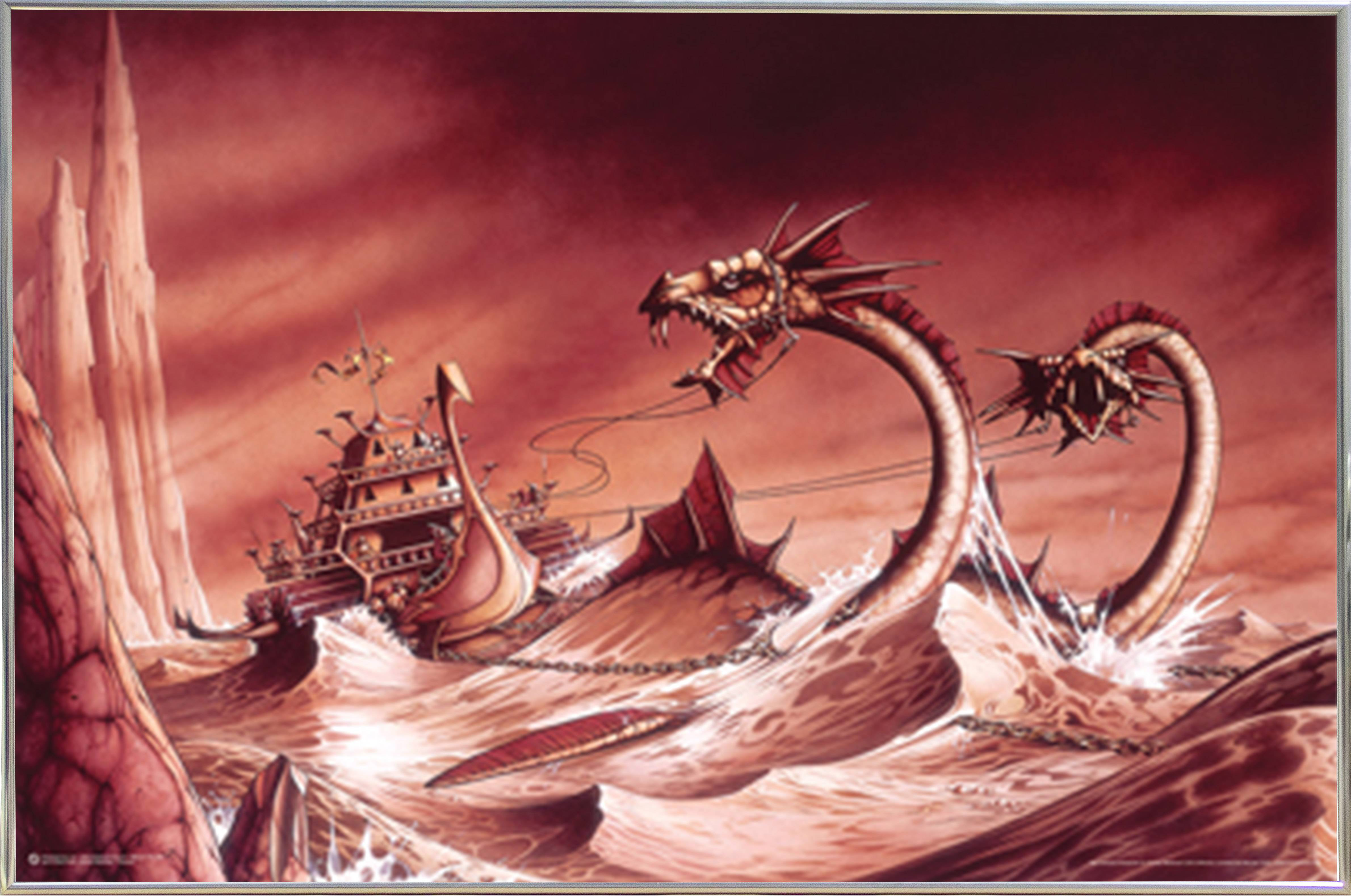 Frame USA Rodney Matthews - Chariots by Rodney Matthews - Picture Frame ...