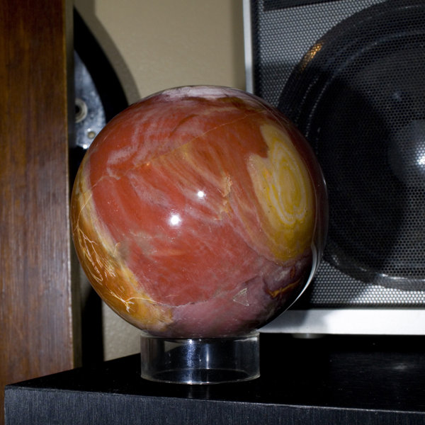 Dakota Fields Arhaam Large Petrified Sphere | Wayfair