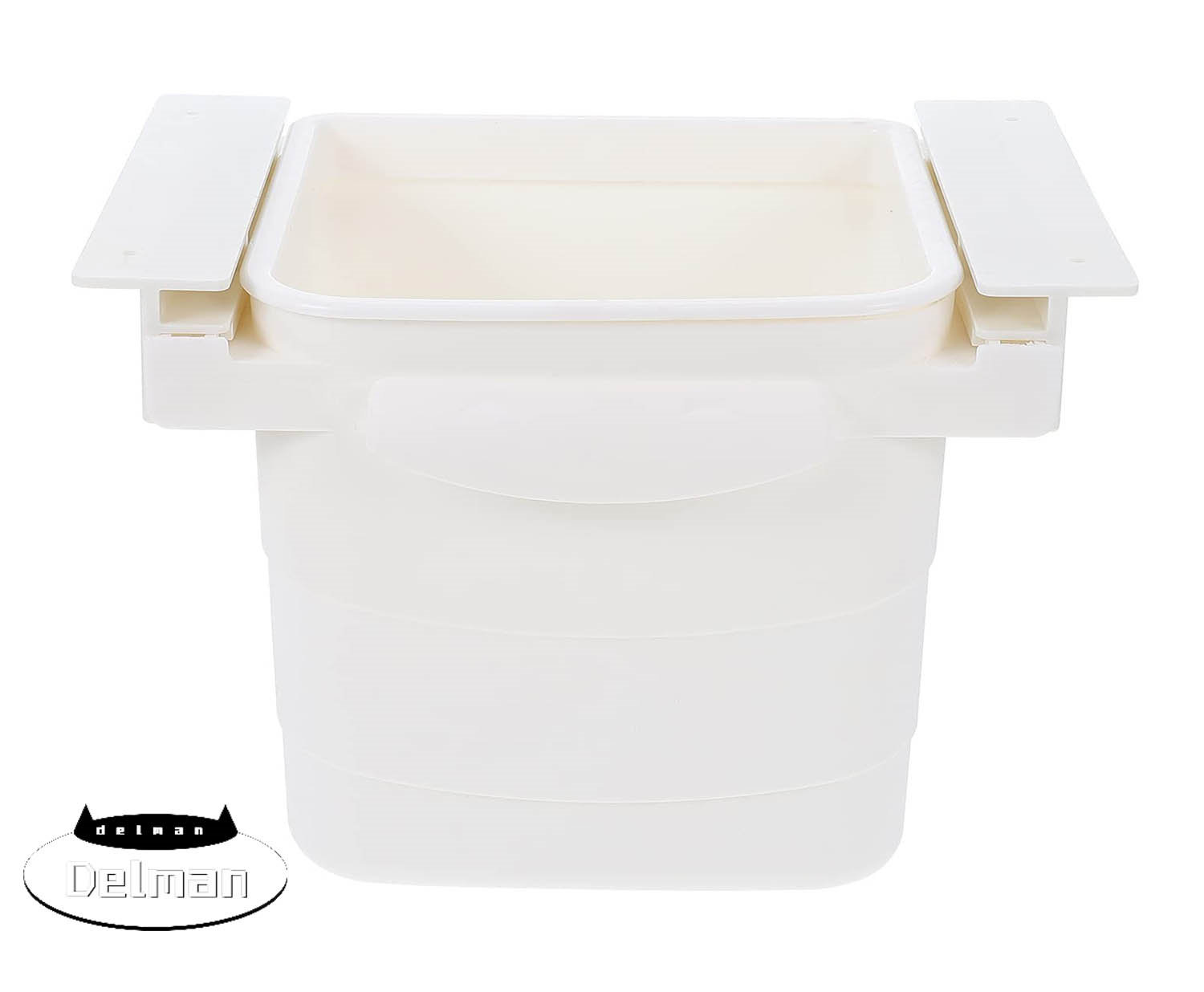 Orren Ellis Mini Desk Trash Can Office Hidden Trash Can Drawer Storage ...