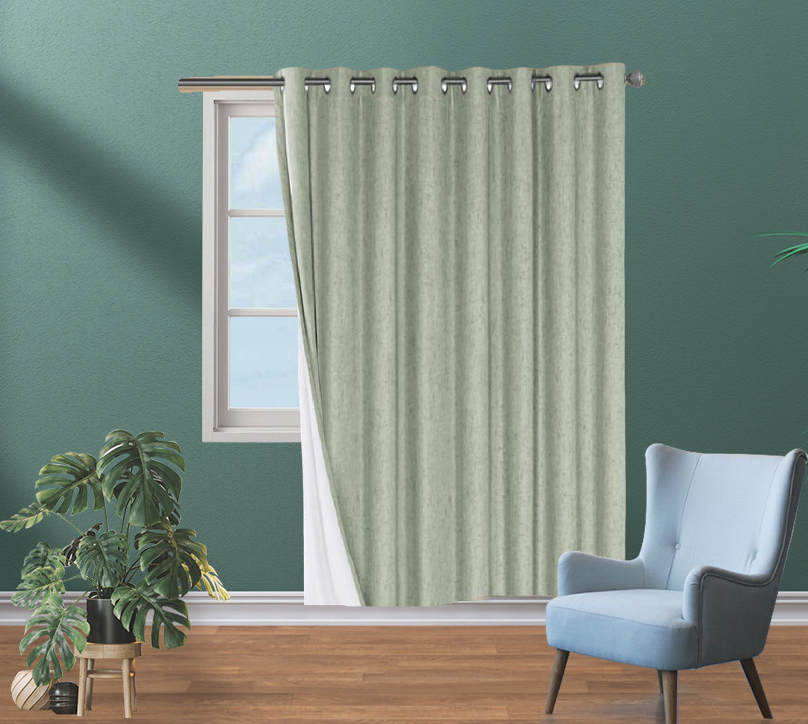 Eider & Ivory™ Desaree Linen Max Blackout Curtain Panel | Wayfair