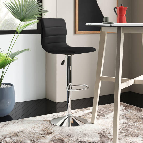 Ivy Bronx Dart Swivel Adjustable Height Bar Stool & Reviews | Wayfair
