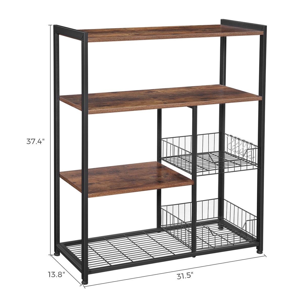 Foundry Select Brutus 31.5'' Stainless Steel Standard Baker's Rack ...