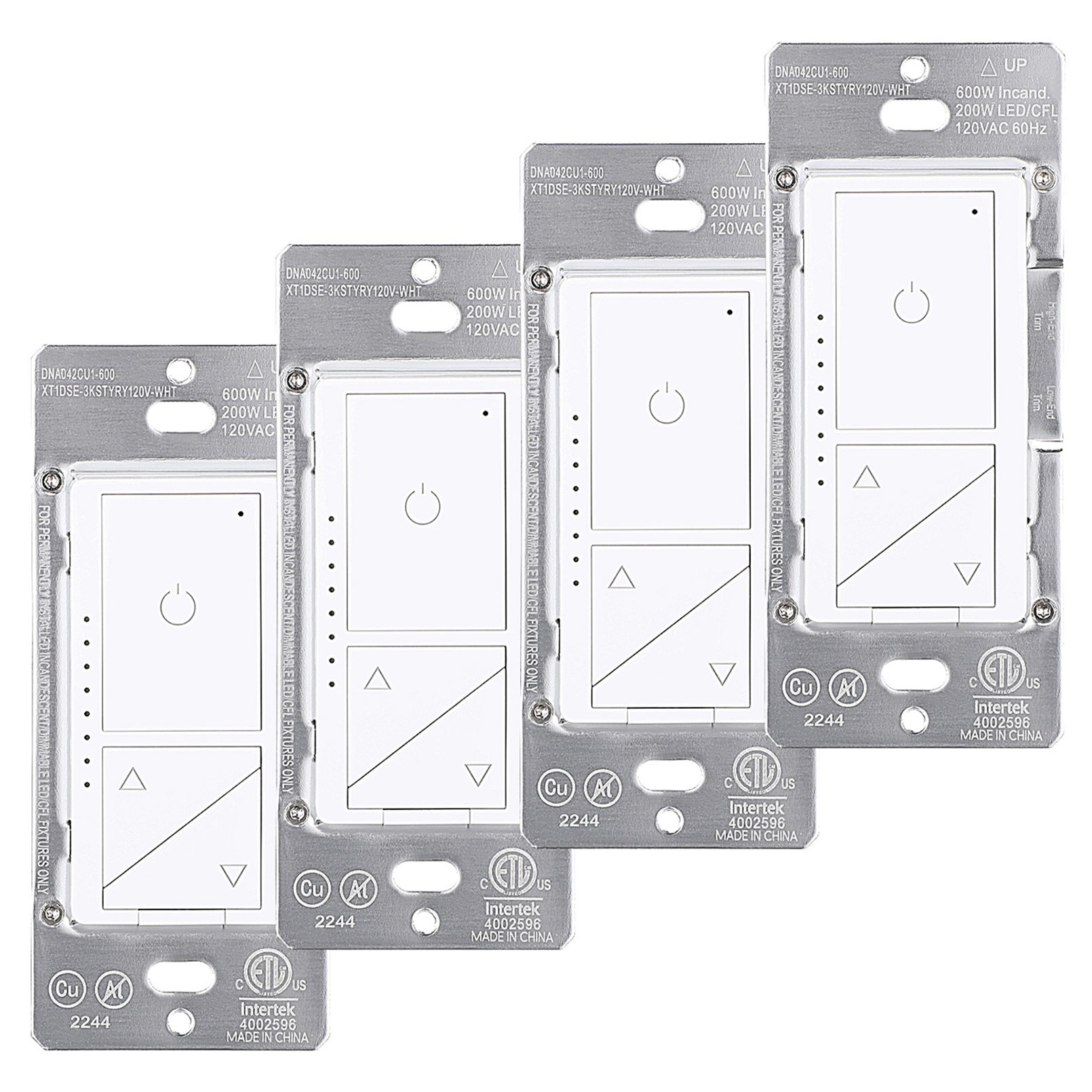 TORCHSTAR Dimmer Switch 120V 600 Watt Max, 8 Brightness Levels, 3-Way ...