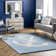 Longshore Tides Mather Handmade Tufted Wool Blue/White Rug | Wayfair