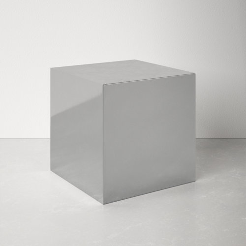 AllModern Jules Steel Block End Table & Reviews | Wayfair