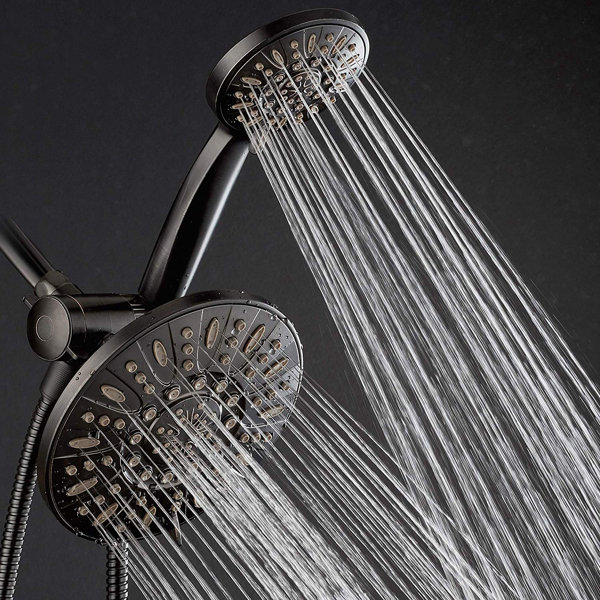 AQDE Premium 3-Way Rainfall Multi Function Dual Shower Head & Reviews ...